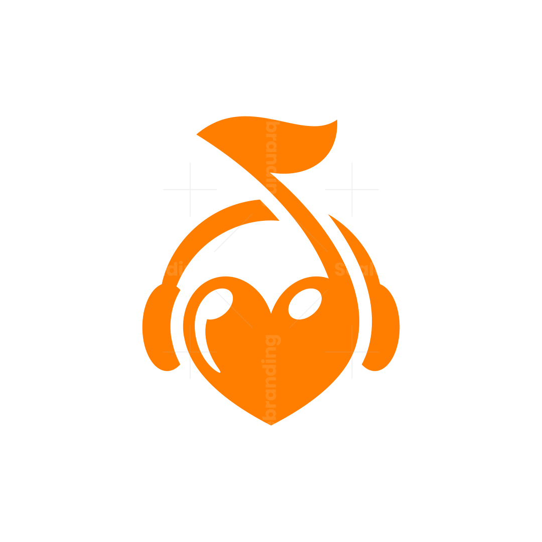 Audio love Music heart note bright and colorful logo | Scalebranding