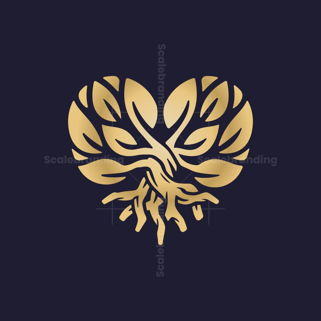 heart root tree Logo | Scalebranding