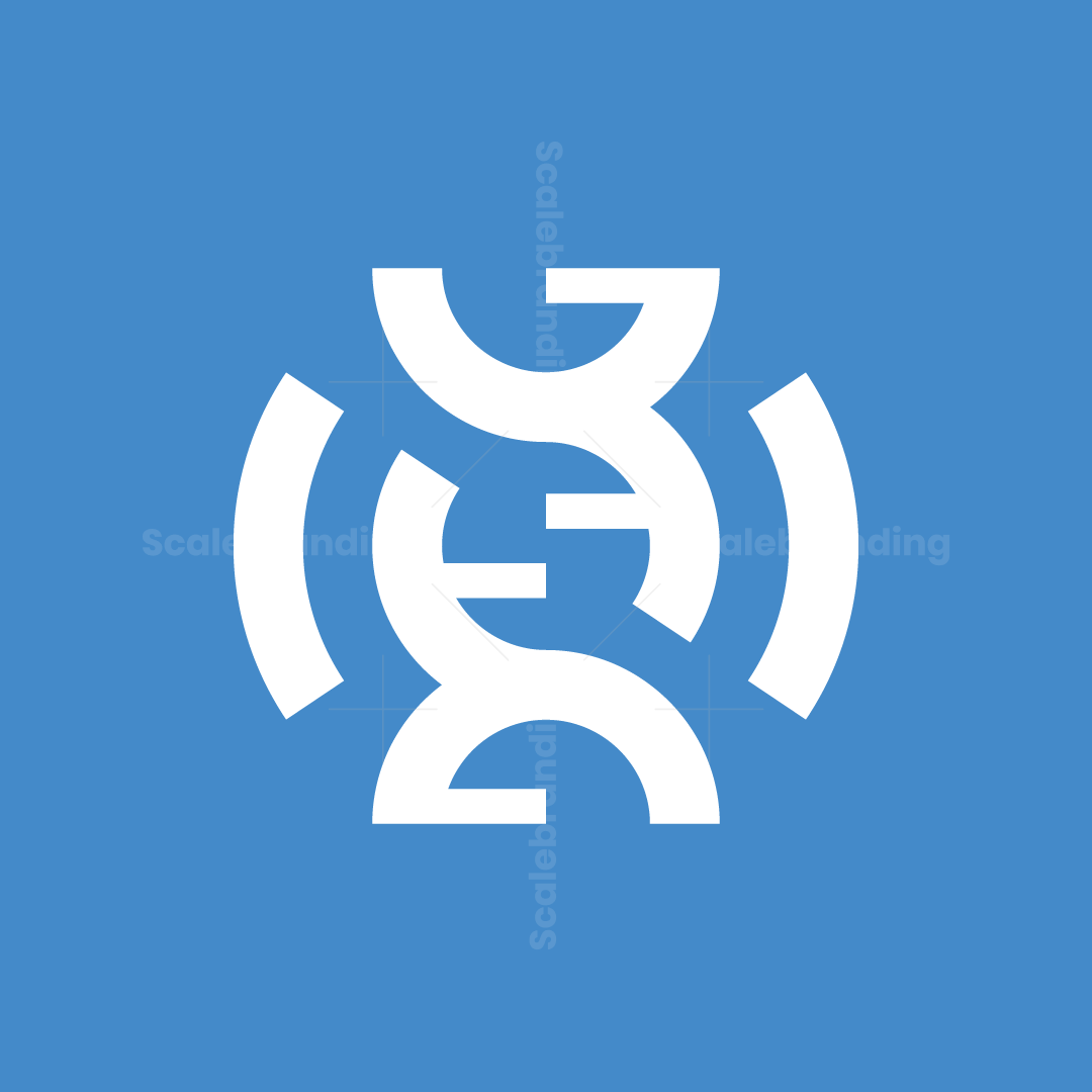 Helix DNA Signal Tech Logo | Scalebranding