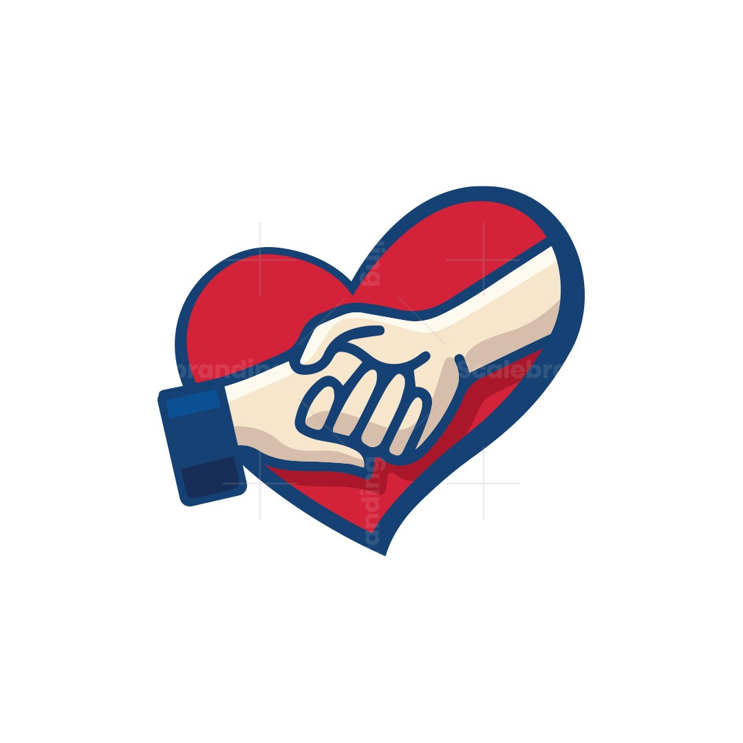 Helper hand and heart Logo | Scalebranding