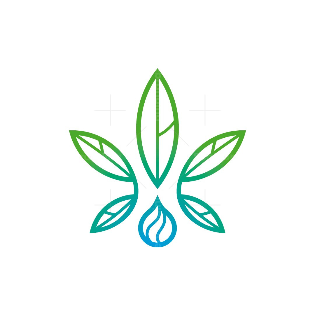 Hemp Oil Drop Logo | Scalebranding