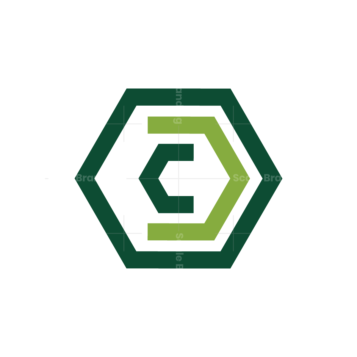 Hexagon Letter C Logo | Scalebranding