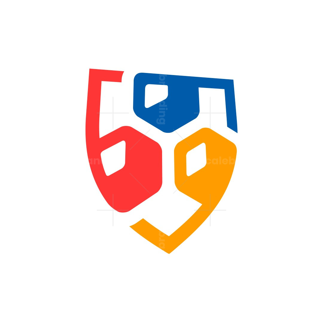 Hexagon Shield Colorful Synergy Logo | Scalebranding