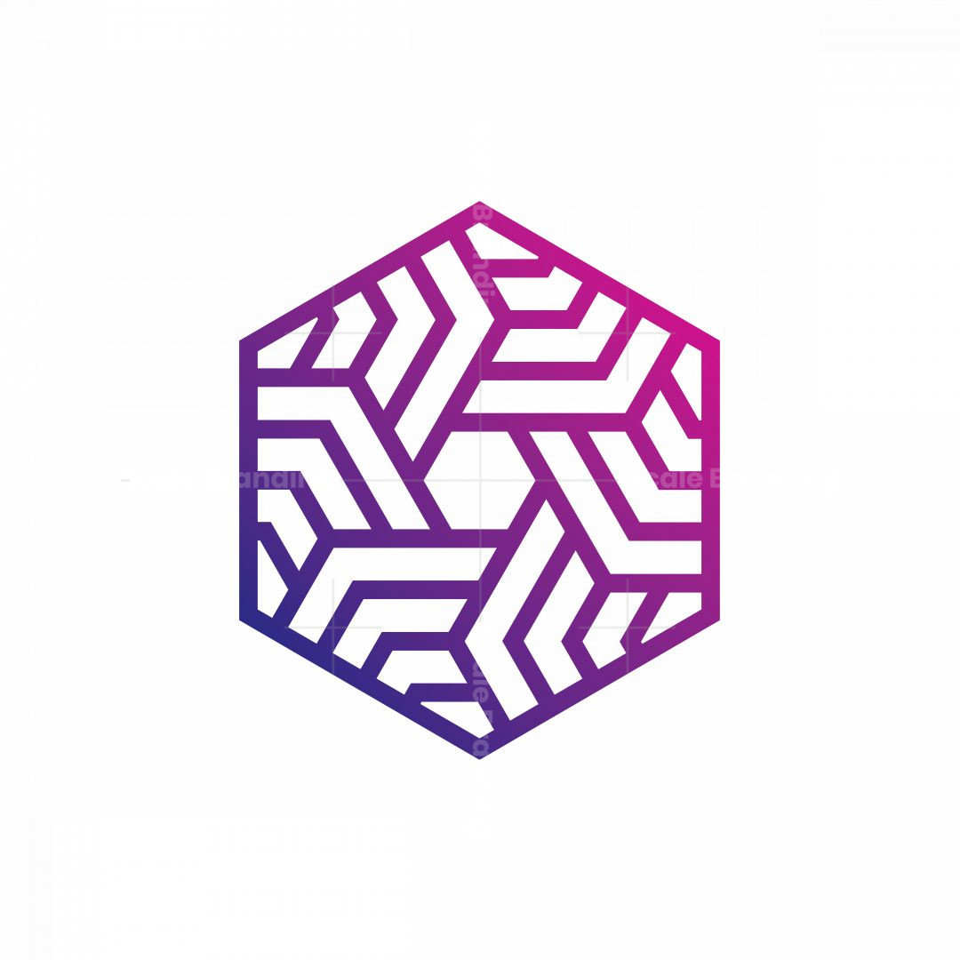 Hexagon Tech Bold Logo | Scalebranding