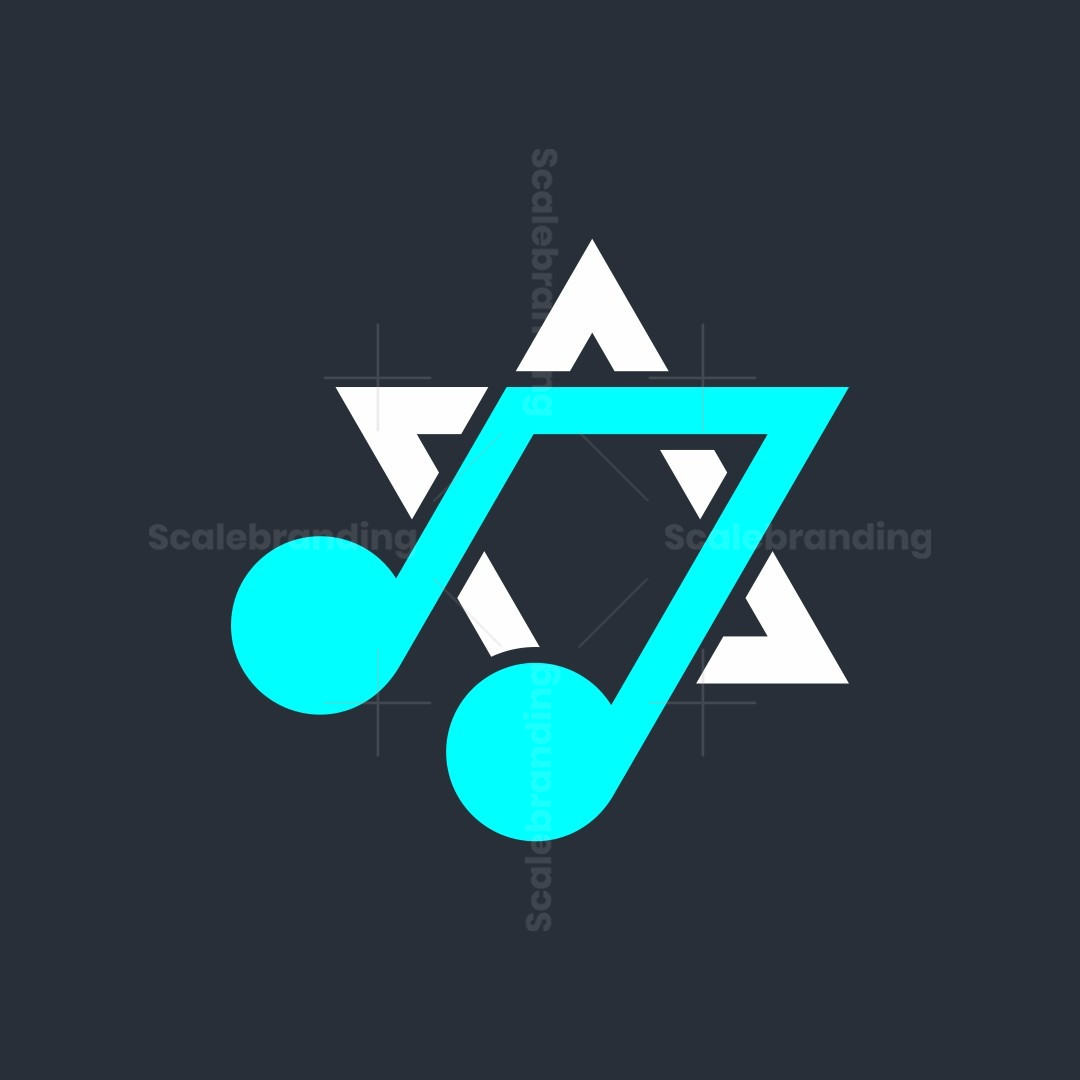 Stars In Stereo Logo Star Music Logo Royalty Free Vector Image