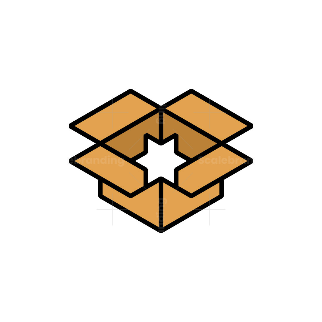 Hexagram Star Box Logo | Scalebranding
