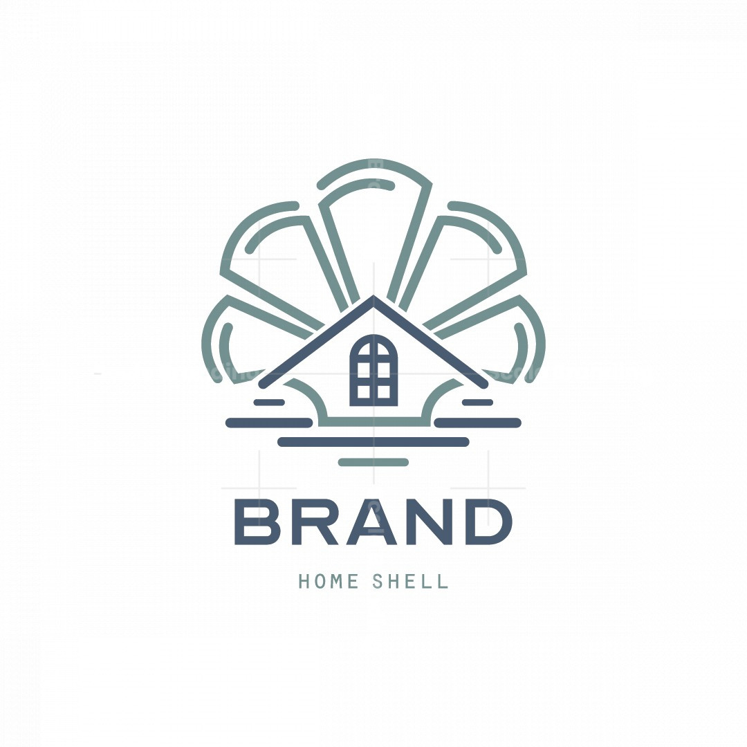 Home Shell Real Estate Symbol Logo | Scalebranding
