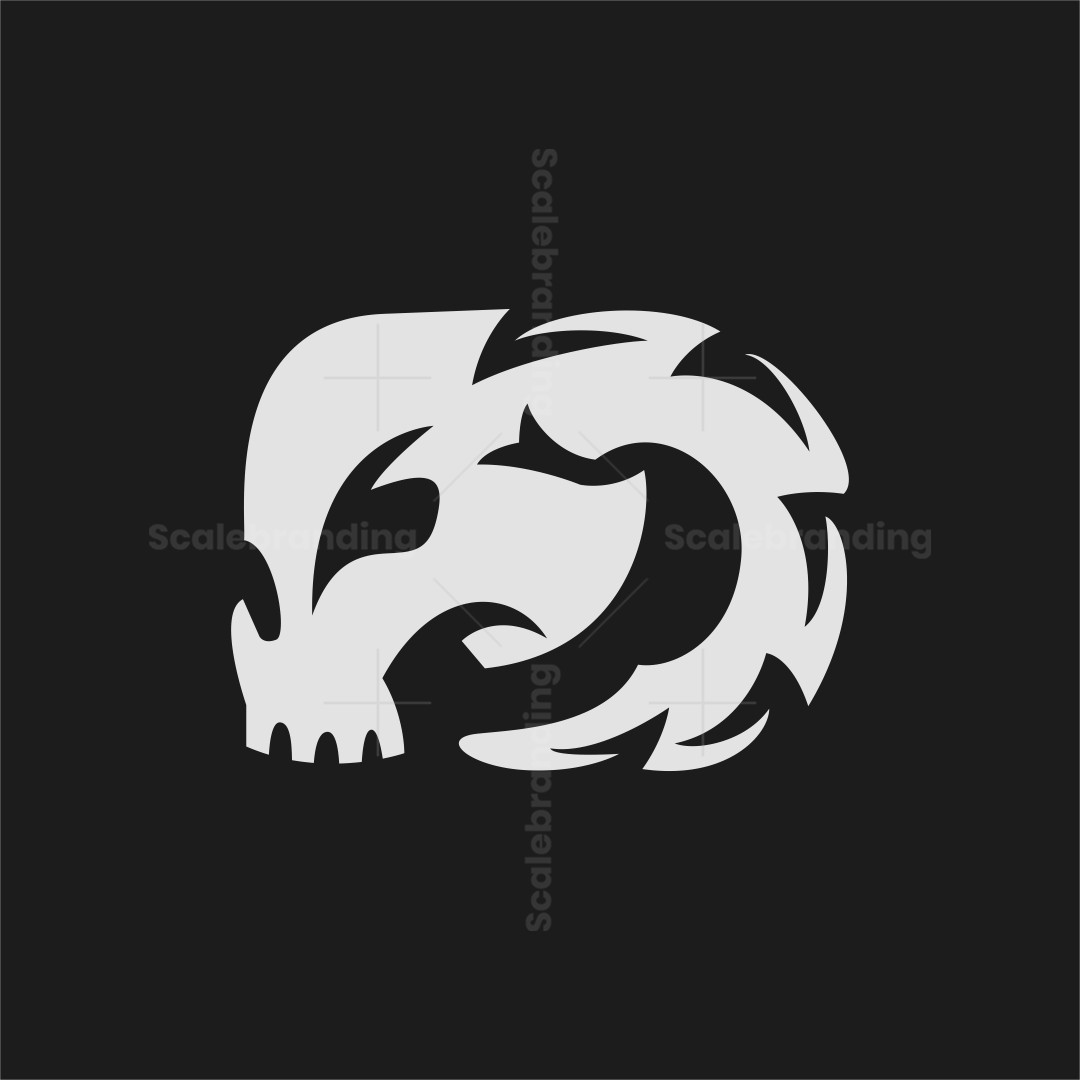 Horned Skull D Letter Logo | Scalebranding