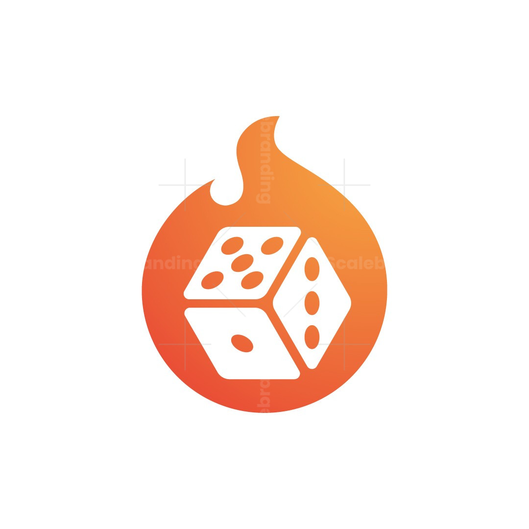 Hot Fire Dice Logo | Scalebranding