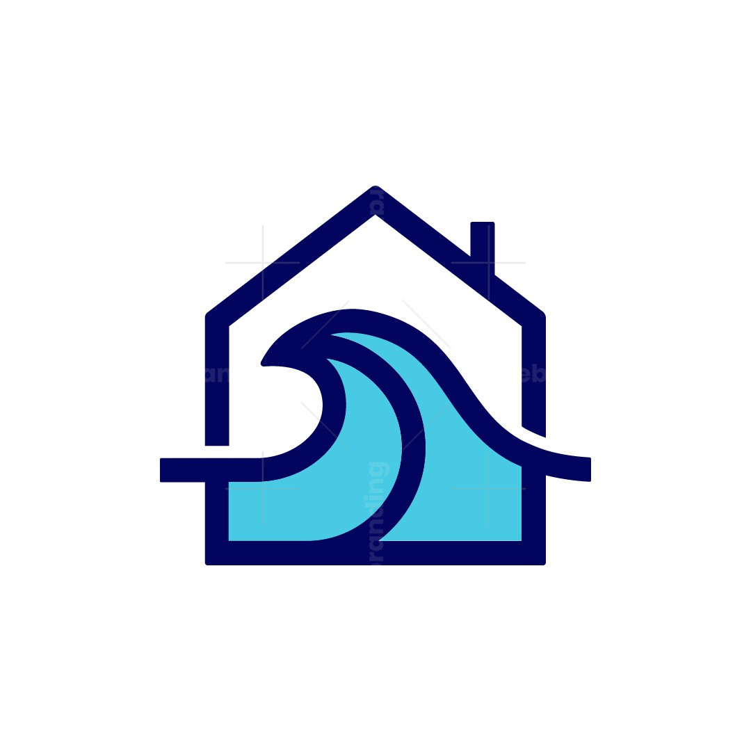 House Ocean Wave Logo | Scalebranding