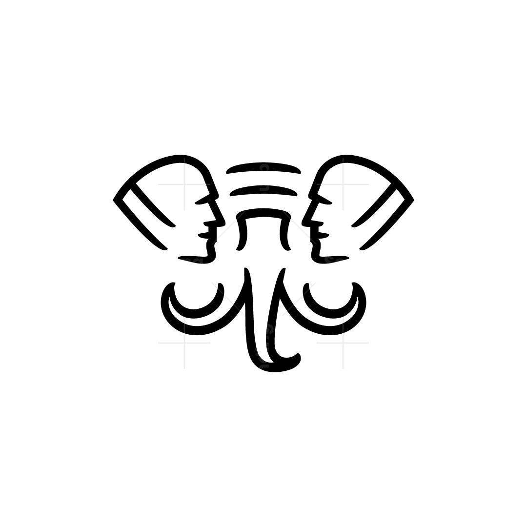 Human Face Elephant Logo | Scalebranding