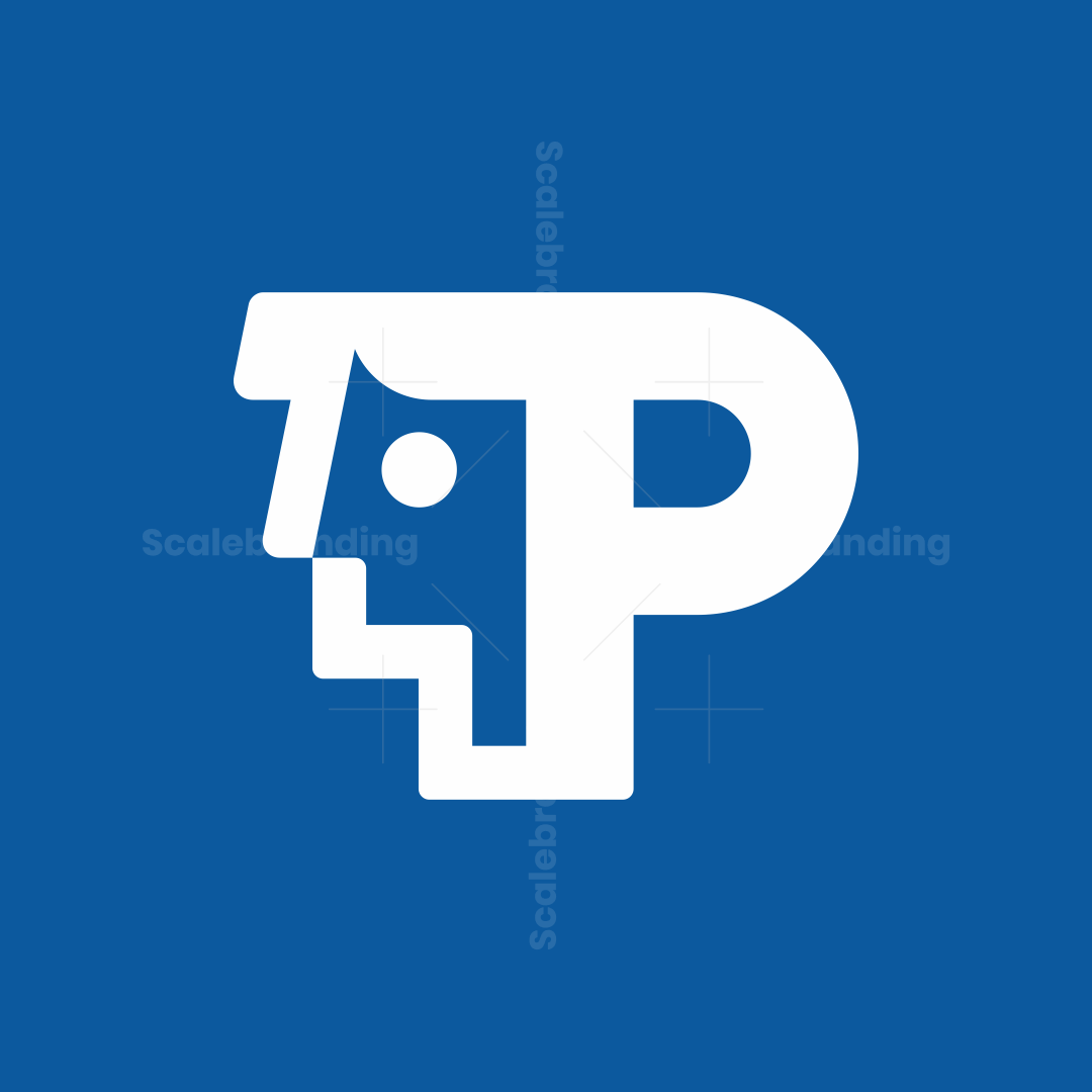 Human Head Letter P Logo | Scalebranding