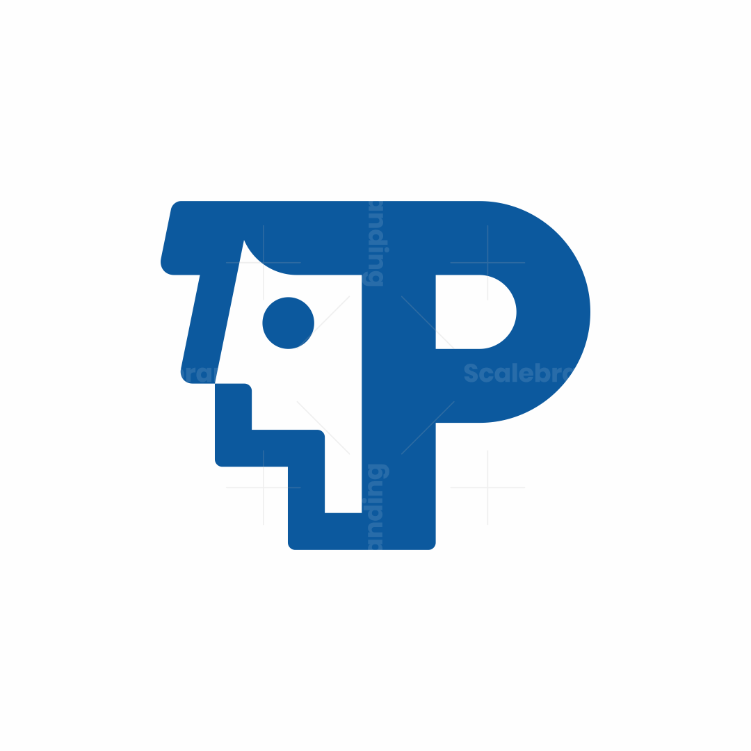 Human Head Letter P Logo | Scalebranding
