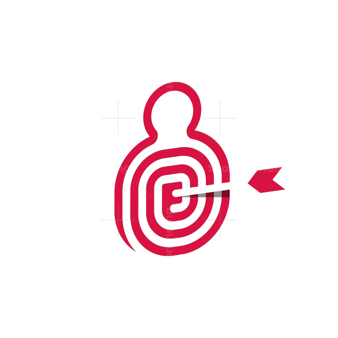 Human Target Arrow Modern Logo | Scalebranding