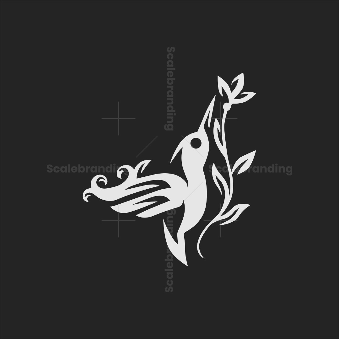 Hummingbird Flower Logo | Scalebranding