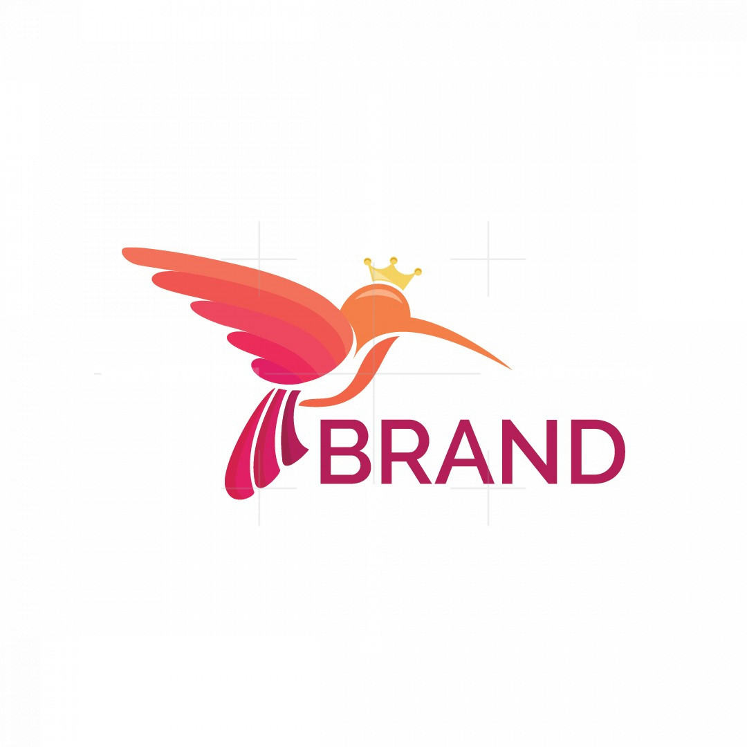 Hummingbird King Symbol Logo | Scalebranding