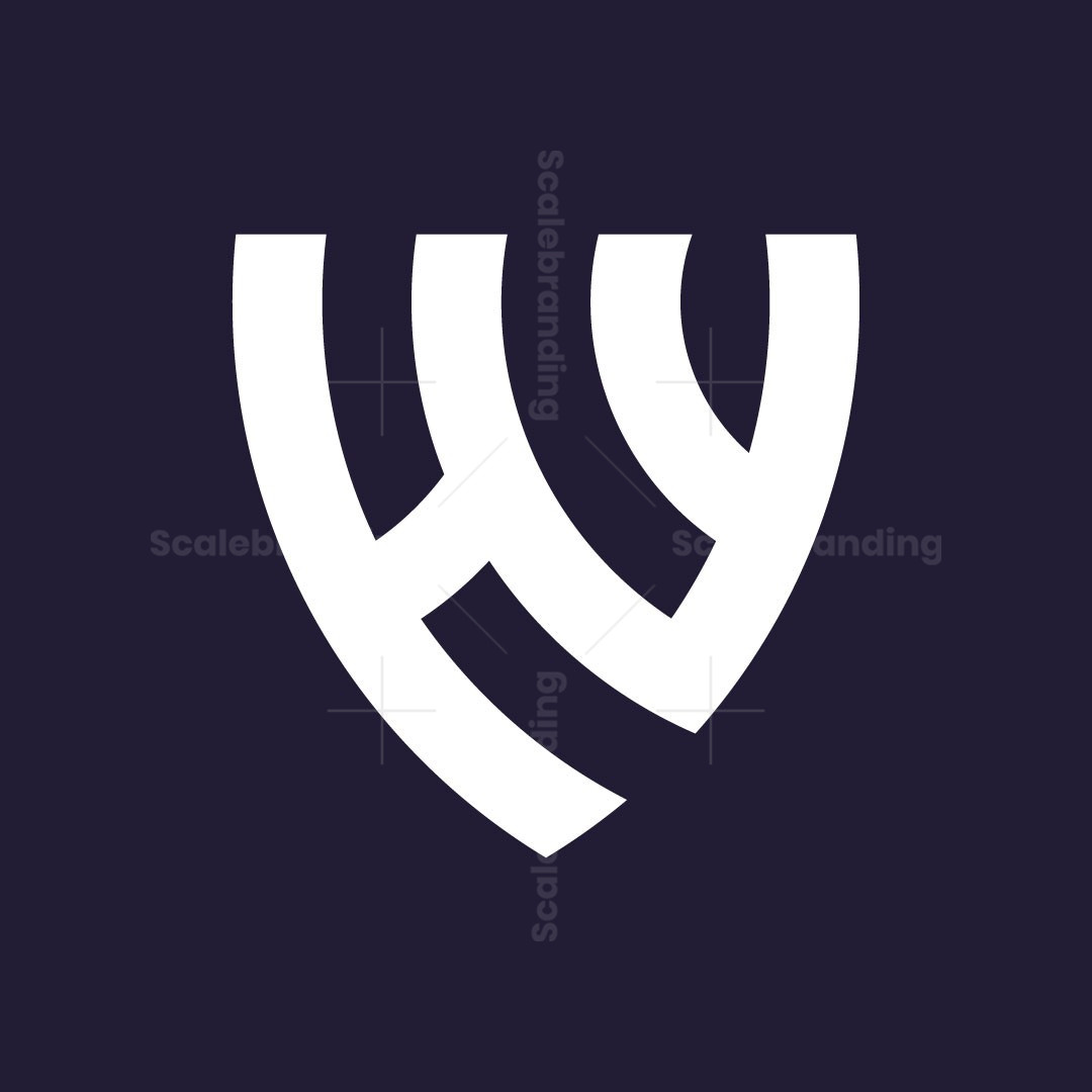 HY or YH Shield Logo | Scalebranding
