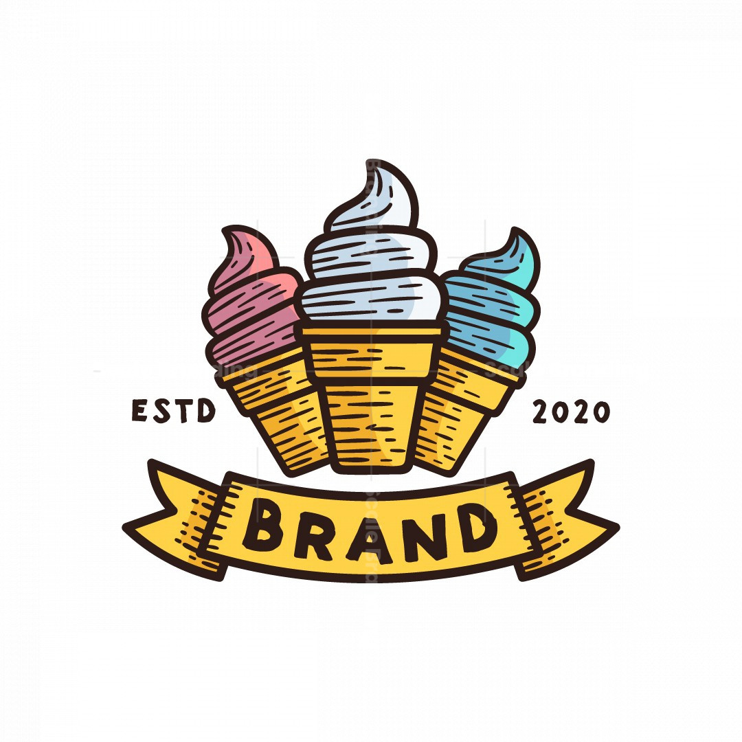 Ice Cream Logo Kostenlose Eiscreme Logo Designs | DesignEvo Logo