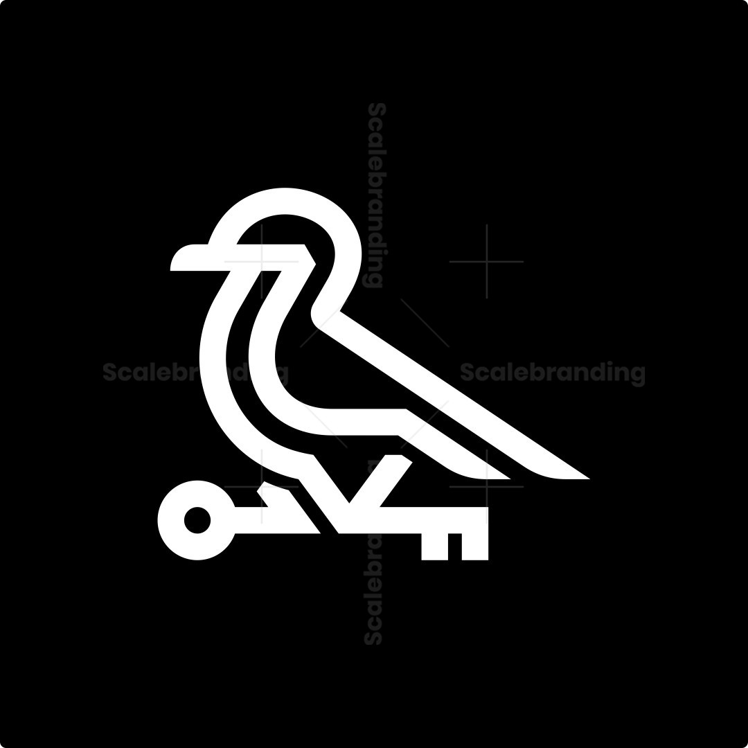 Iconic Bird With Key Logo | Scalebranding
