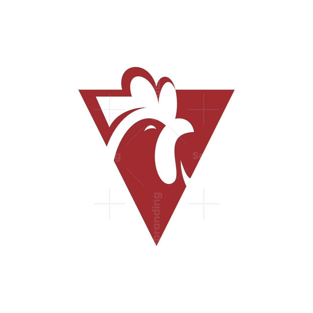 Iconic Chicken Triangle Logo | Scalebranding