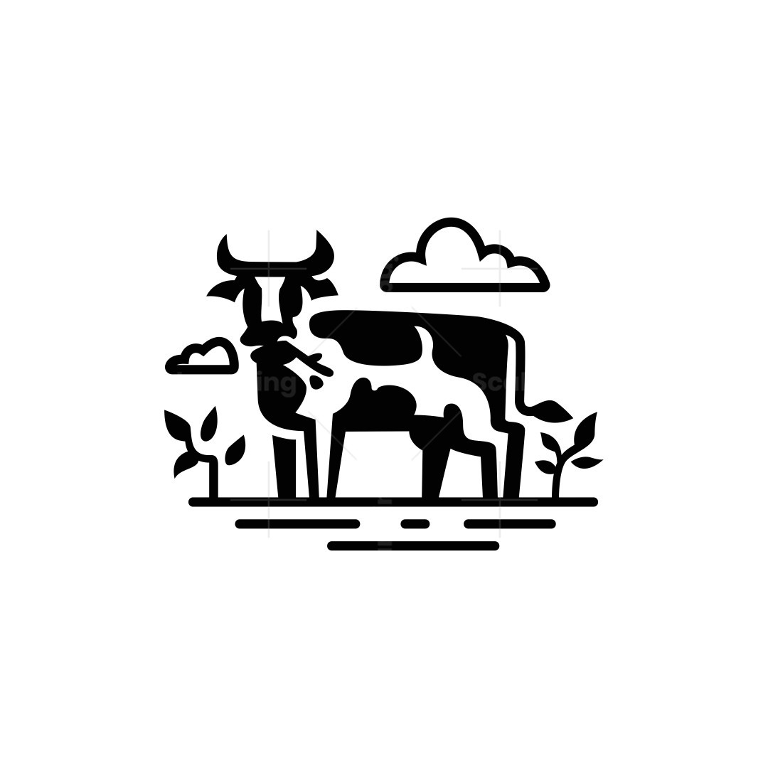 Iconic Cow Nature Logo | Scalebranding