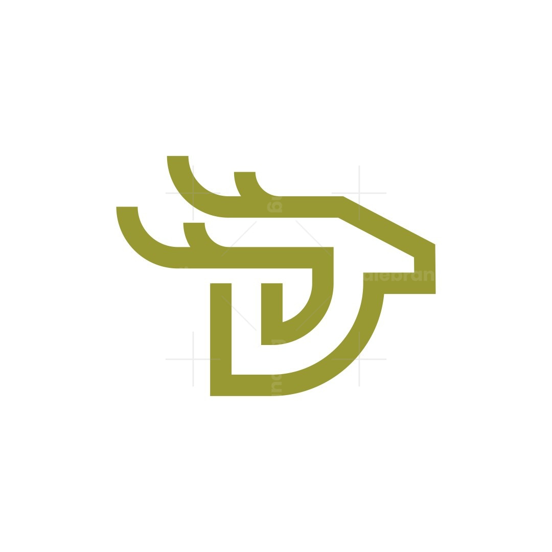 Iconic Deer D Letter Logo | Scalebranding