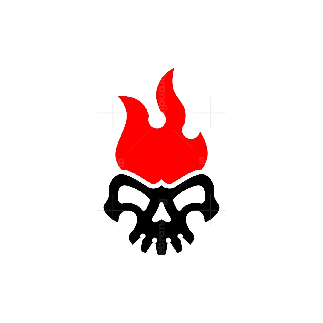 Iconic Fire Skull Logo | Scalebranding