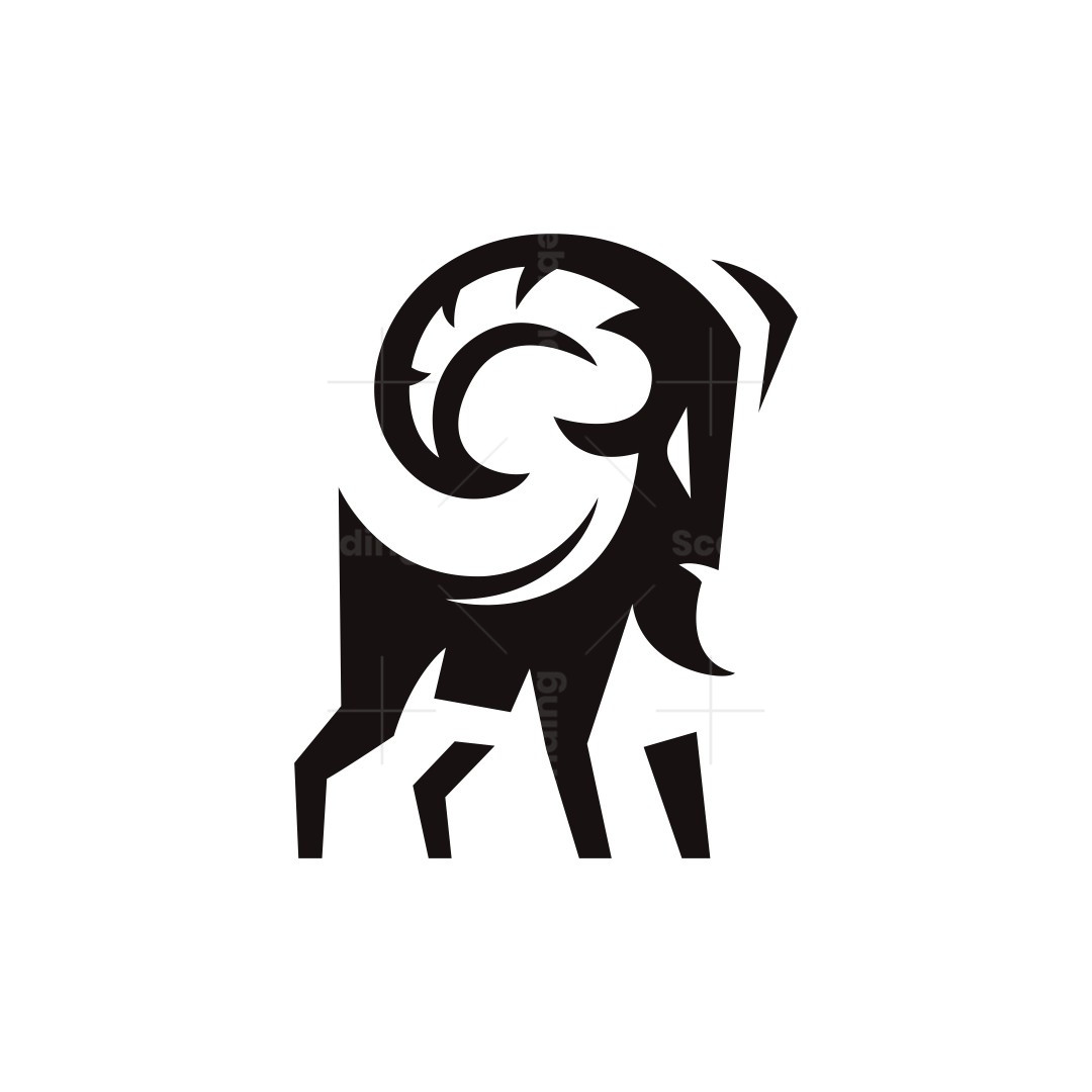 Iconic Strong Goat Logo | Scalebranding