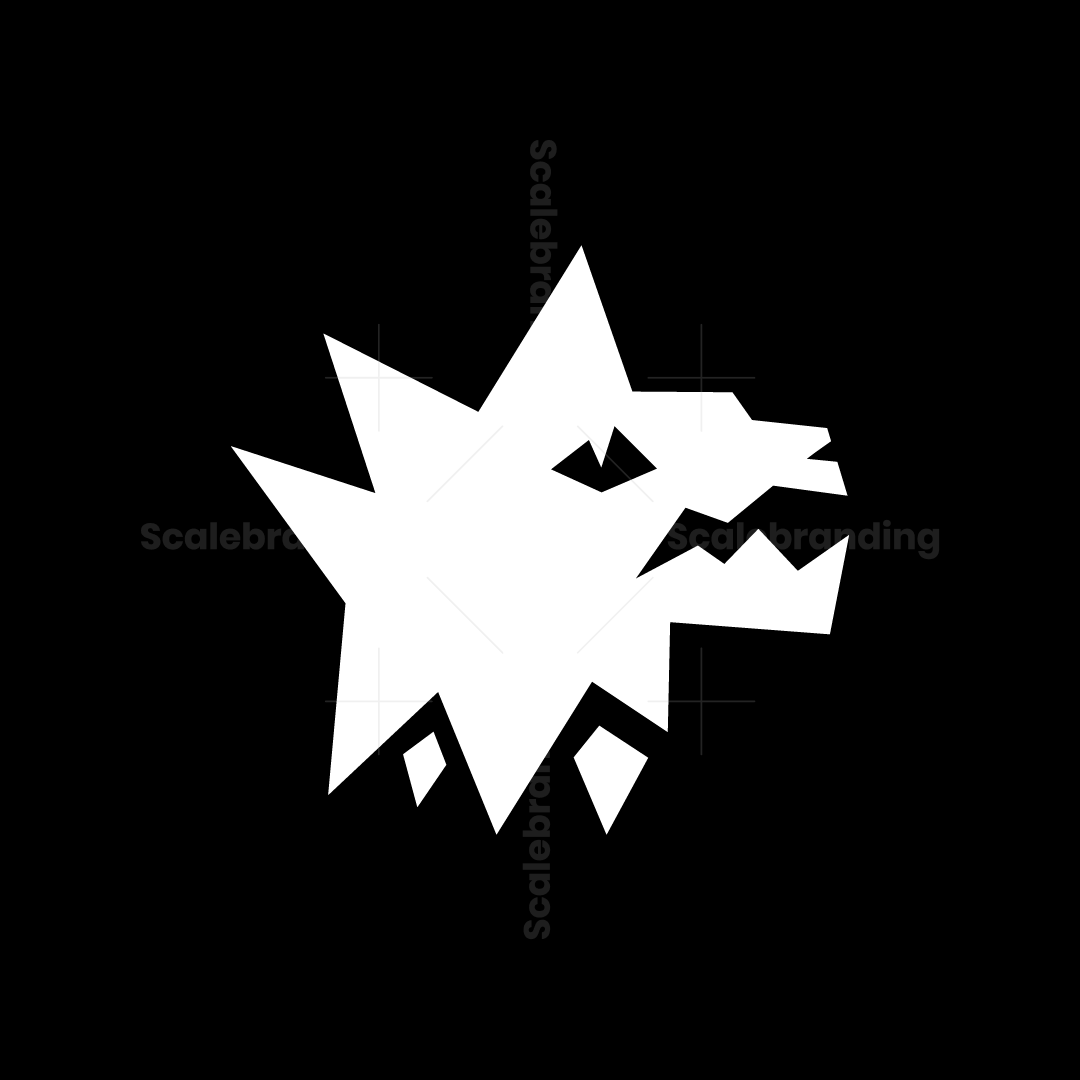 Iconic Style Weird Wolf logo | Scalebranding