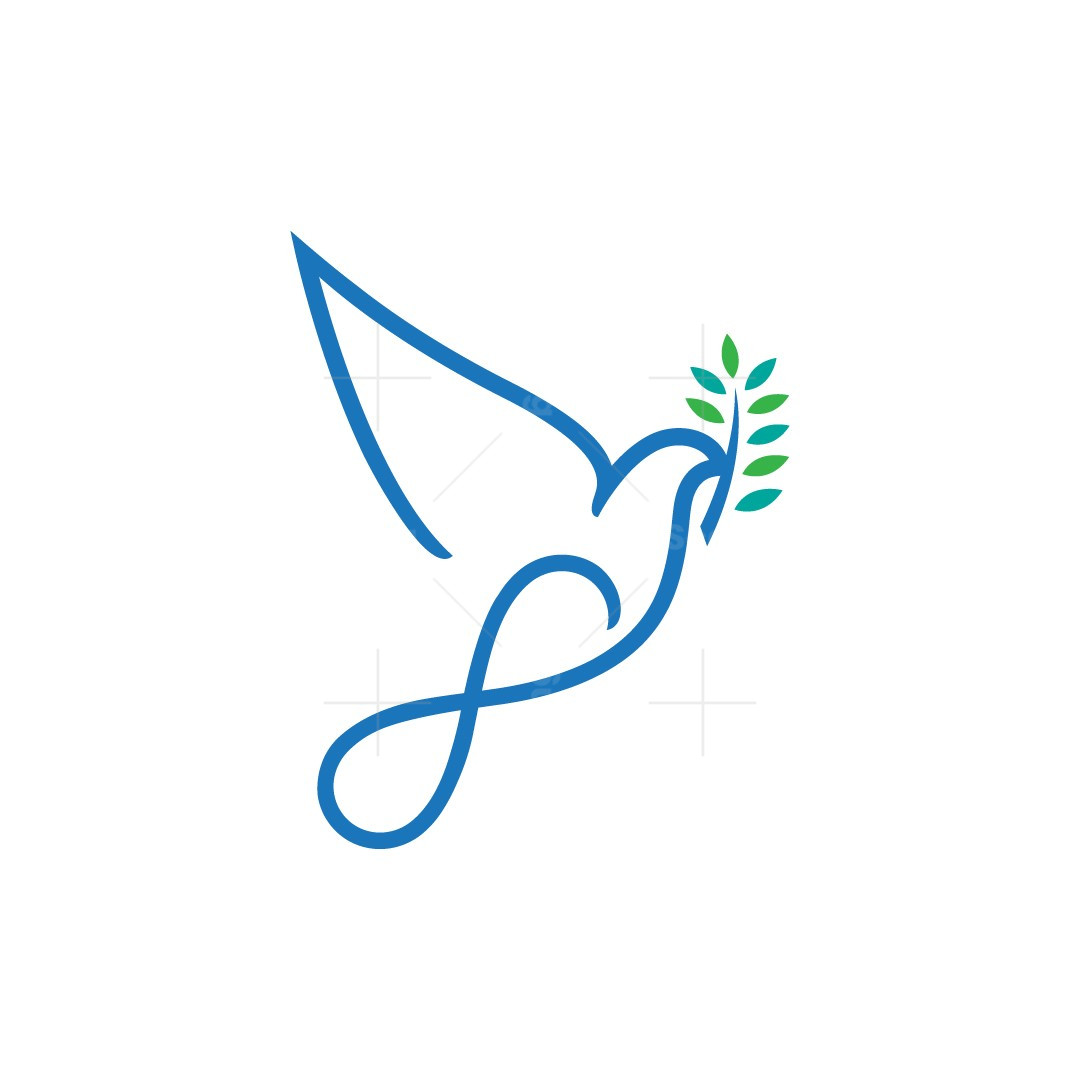 Infinity Dove Logo Dove Bird Logo | Scalebranding