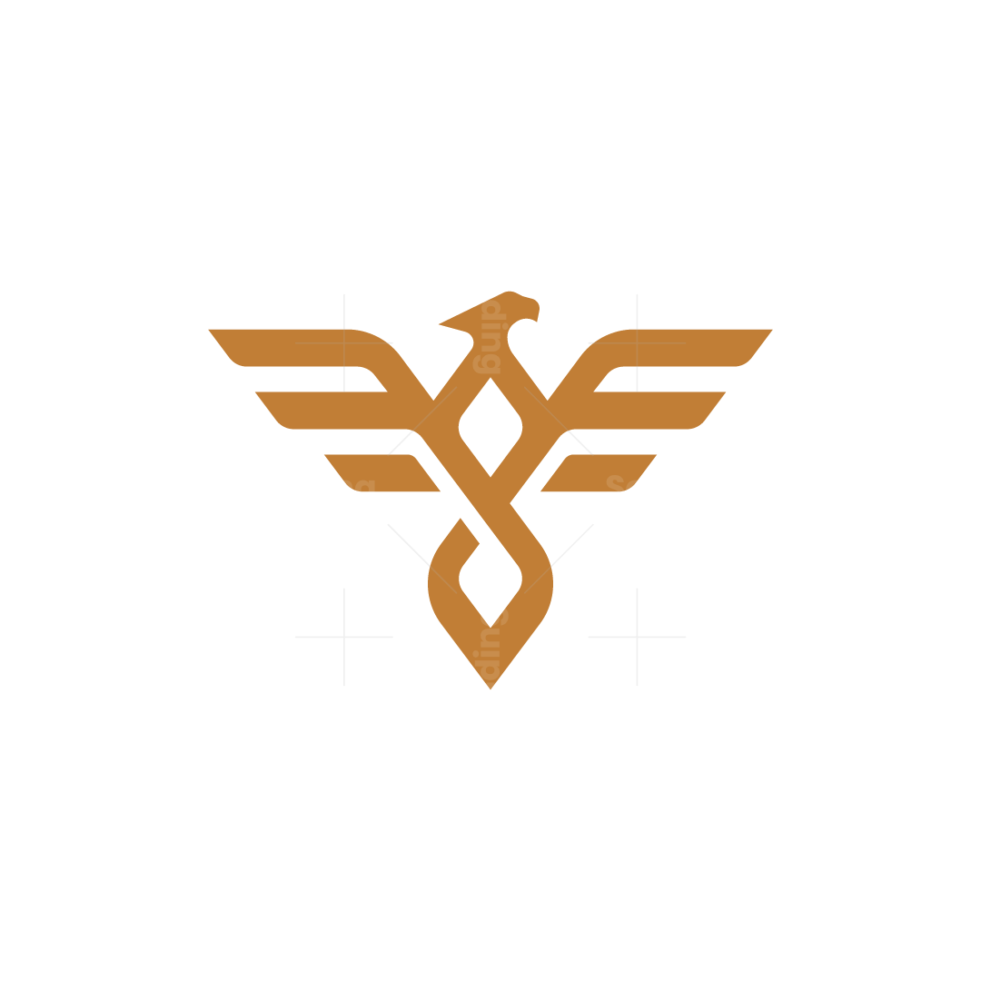 Letter E Or F Infinity Eagle Logo | Scalebranding