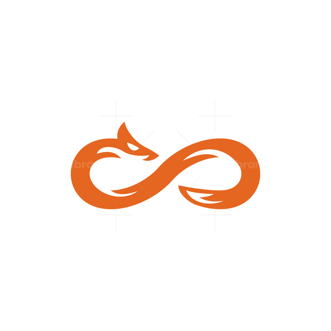 Simple Modern Infinity Limitless Fox Logo | Scalebranding
