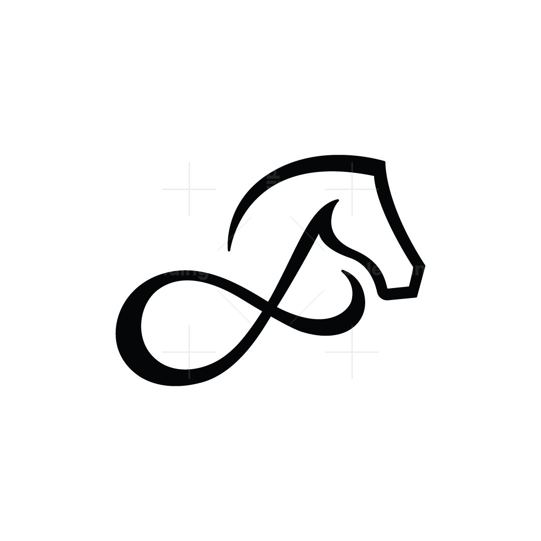 Infinity Horse Lines Logo | Scalebranding