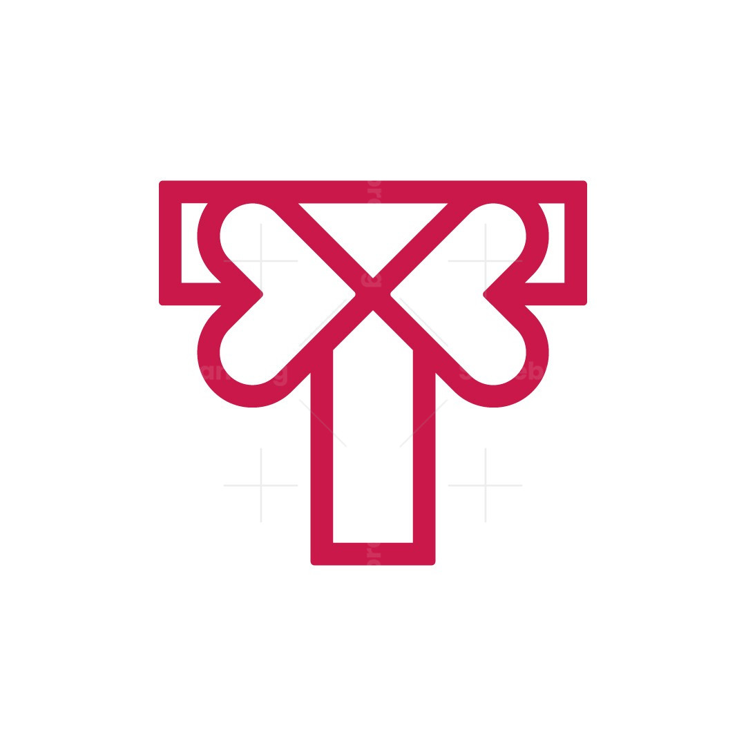 Infinity Letter T Heart Logo | Scalebranding