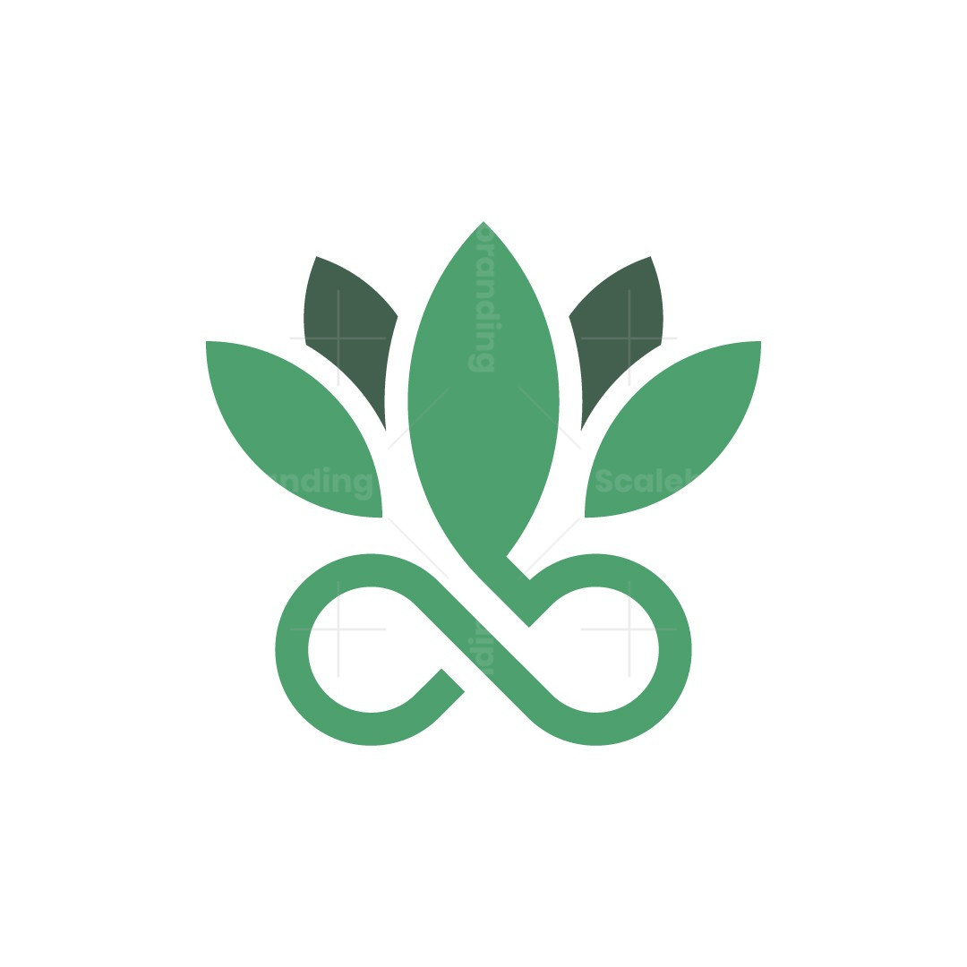 Infinity Lotus Plant Logo | Scalebranding