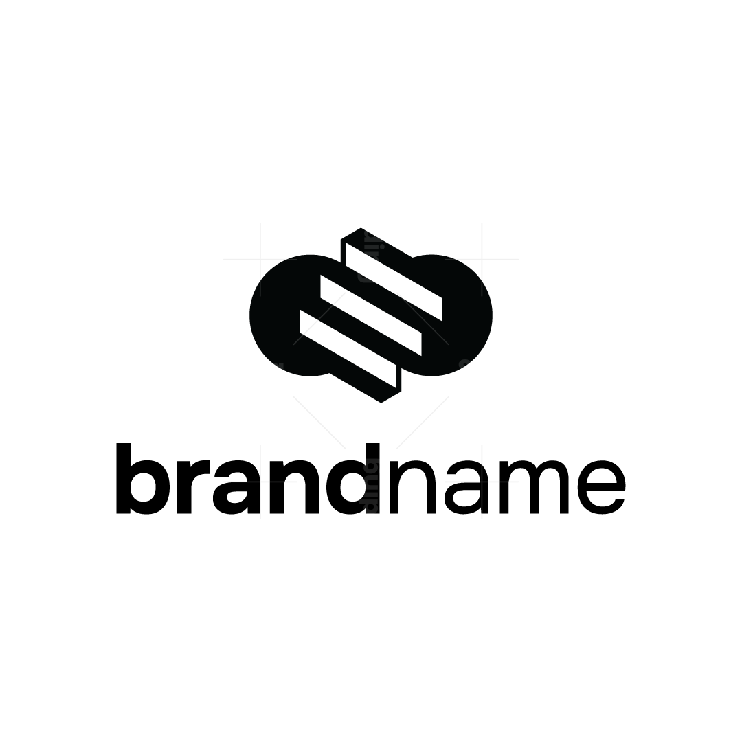 Infinity Stairs Negative Space Logo | Scalebranding