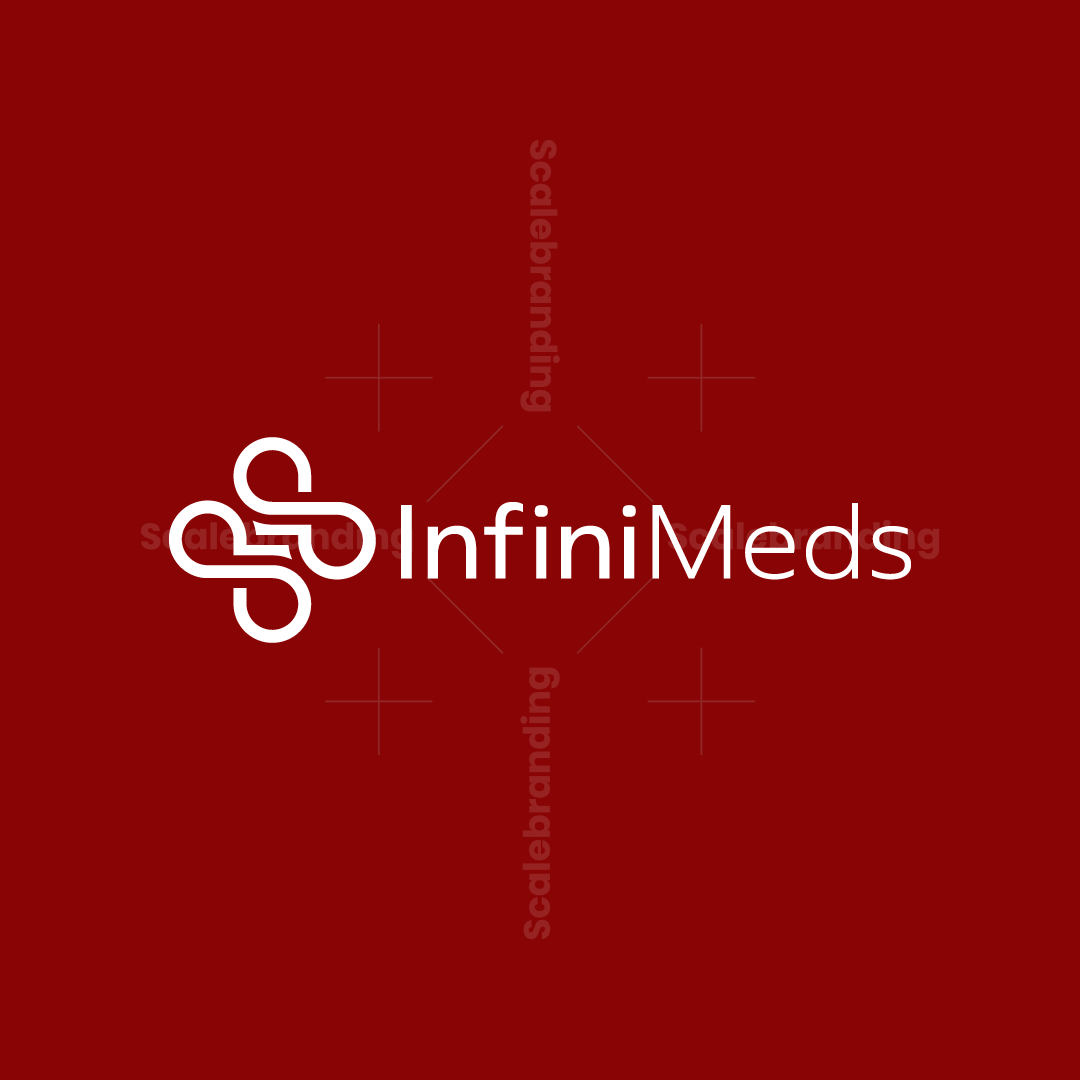 Infinity Health Medical Logo with Subtle Letter S | Scalebranding