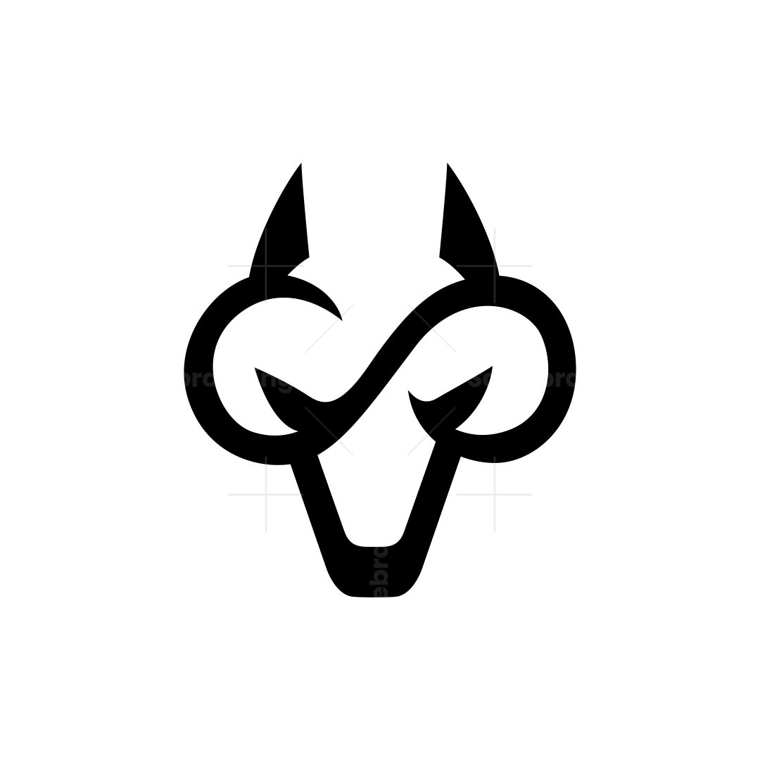 Infinity Wolf Head Logo | Scalebranding