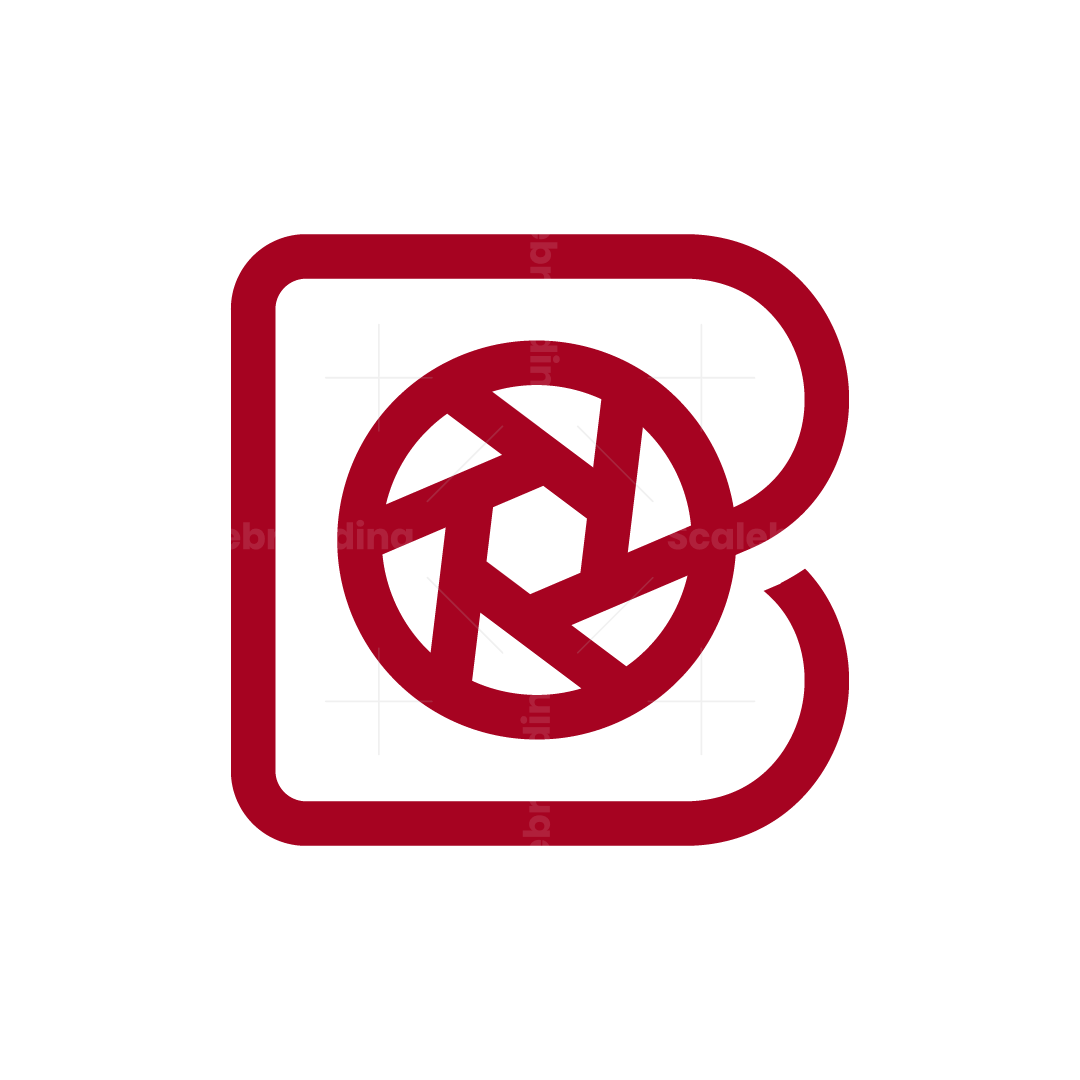 Initial B Camera Lens Logo | Scalebranding