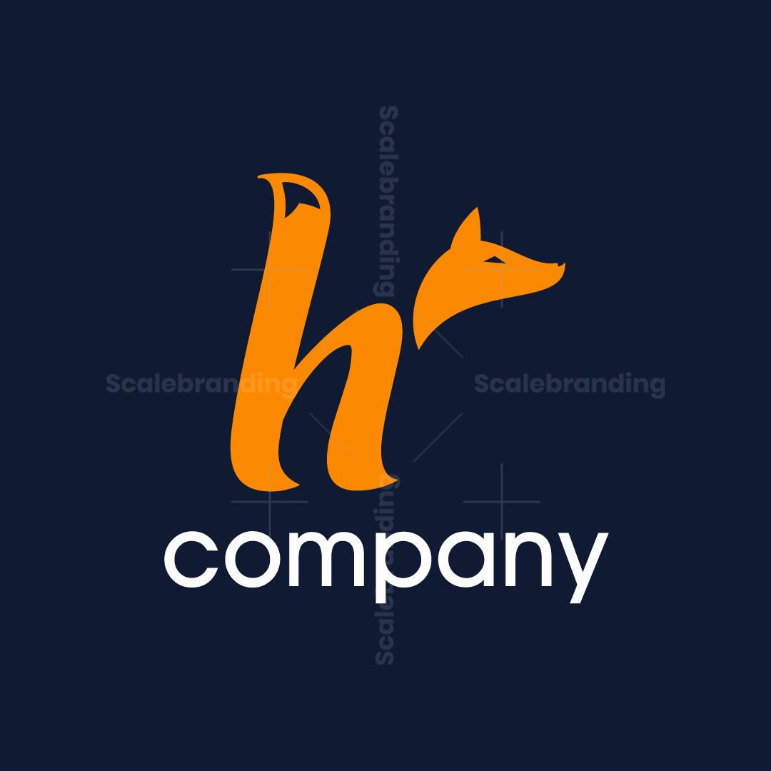 Initial H Fox Logo | Scalebranding