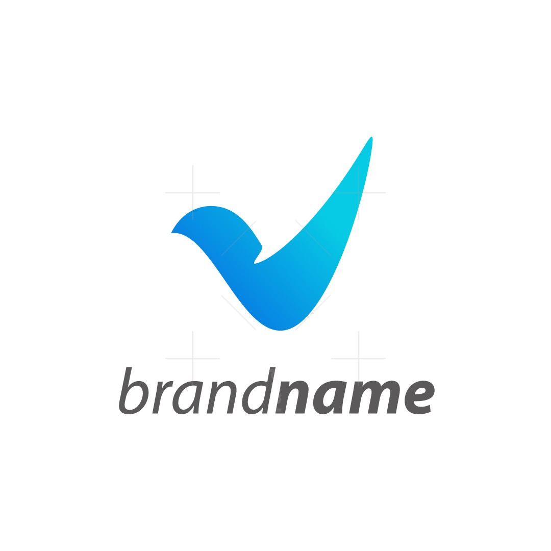 Initial V Bird Logo | Scalebranding