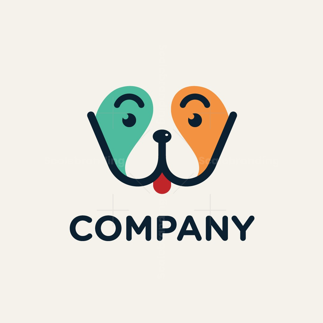 Initial W Dog Logo | Scalebranding