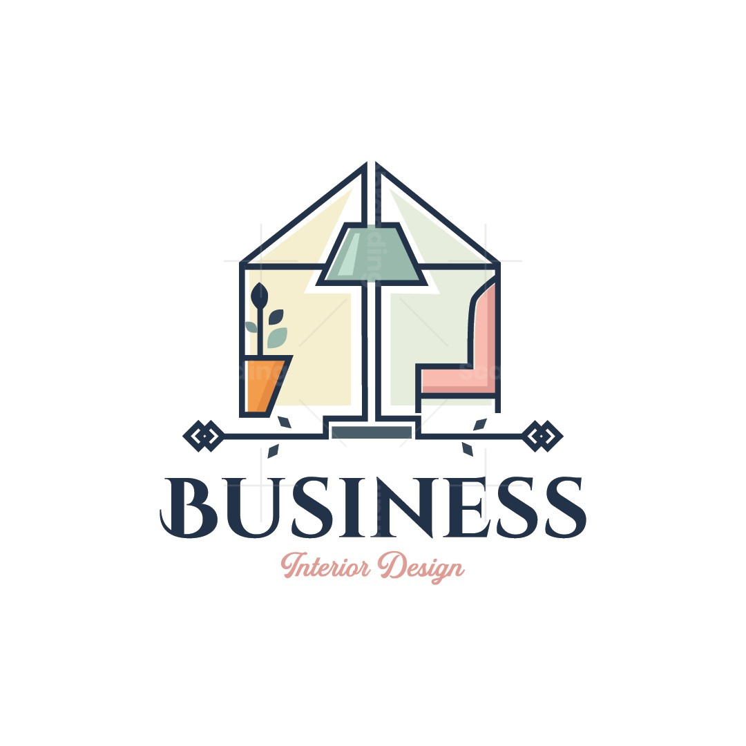 Home Interior Logo Premium Vector | Interior Design Logo Home Design