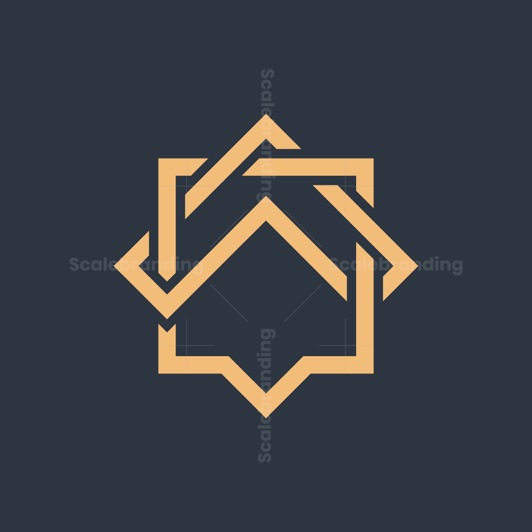 Interlocking Roof Dialogue Knot Logo | Scalebranding