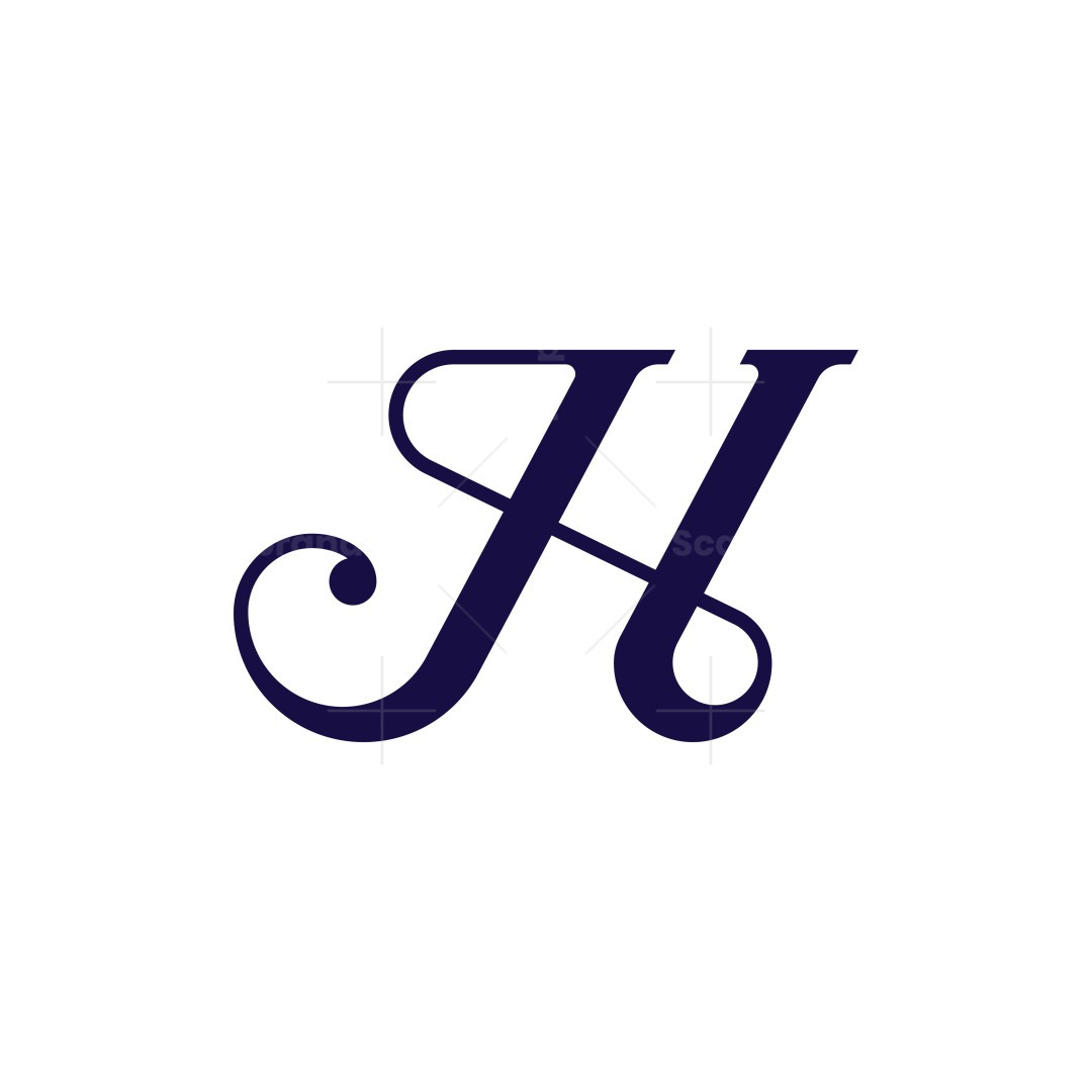 J H Letter Logo | Scalebranding