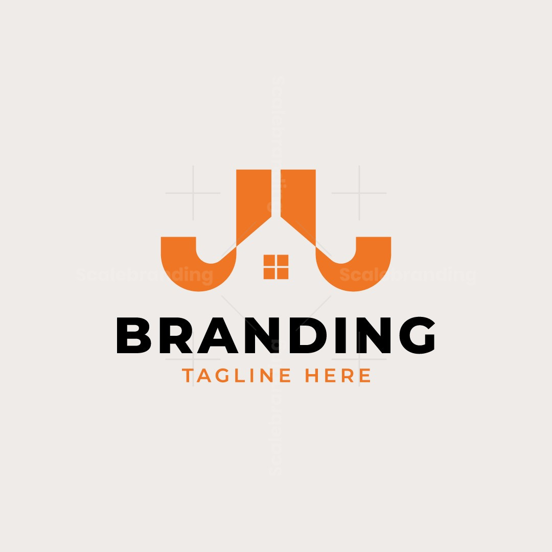 J or JJ Monogram Real Estate Logo | Scalebranding