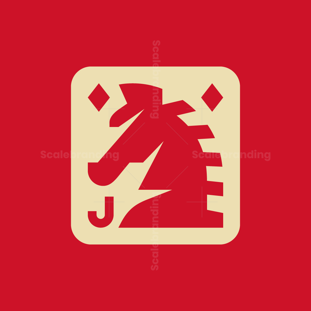 Jack Diamond Card Horse Logo | Scalebranding