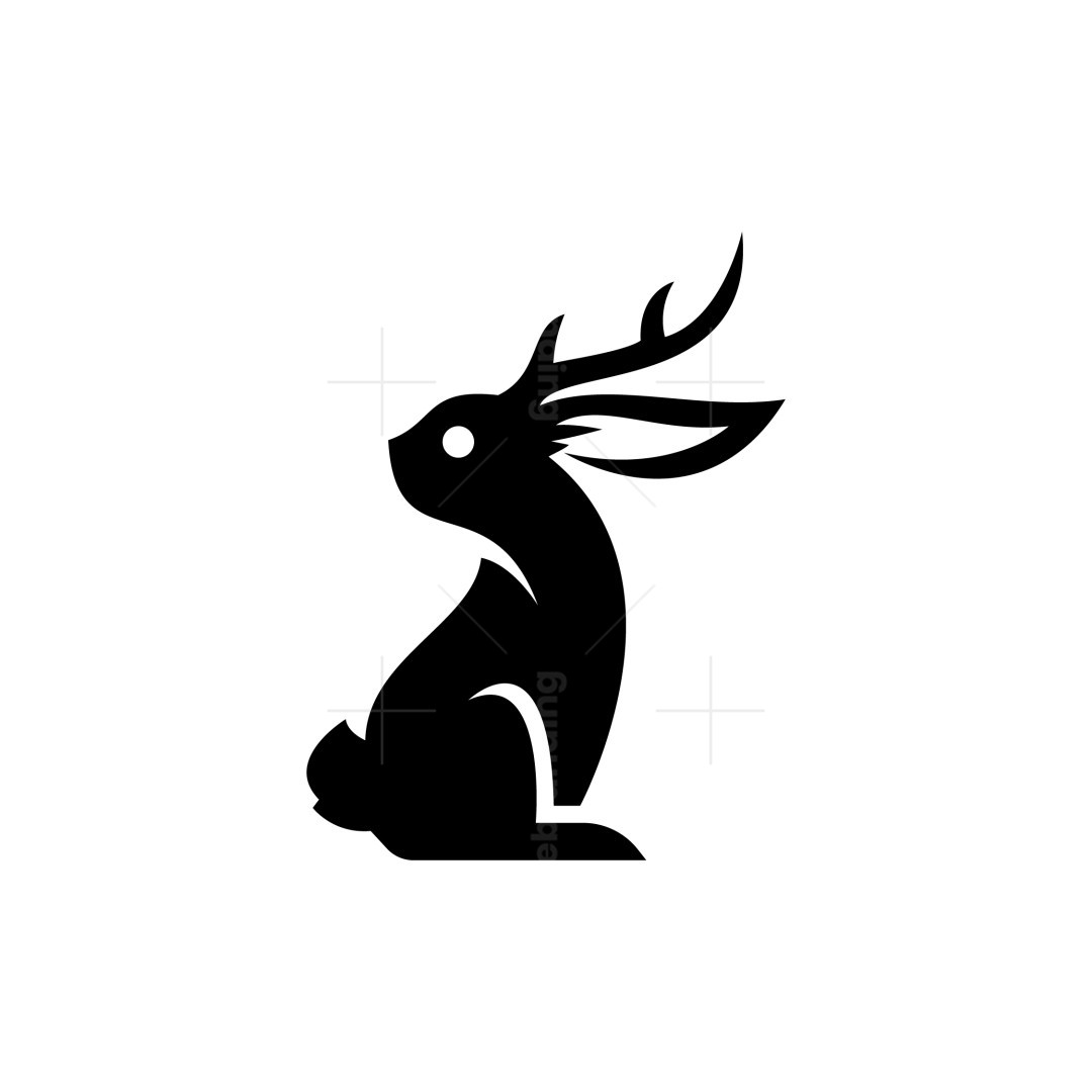 Jackalope Cute Logo | Scalebranding