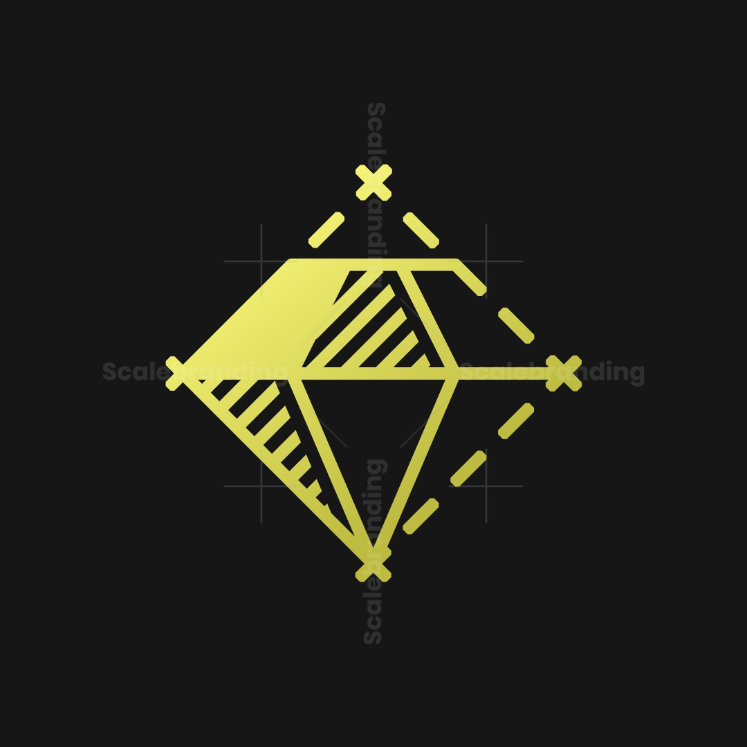Jewelry Architect Gold Diamond Logo | Scalebranding