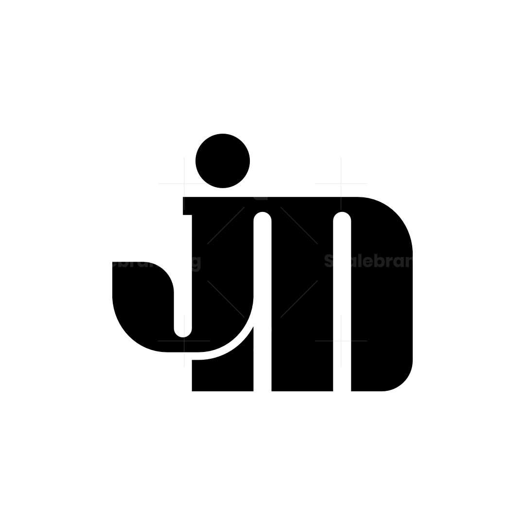 Letter JM Initial MJ Typography Identity Logo | Scalebranding